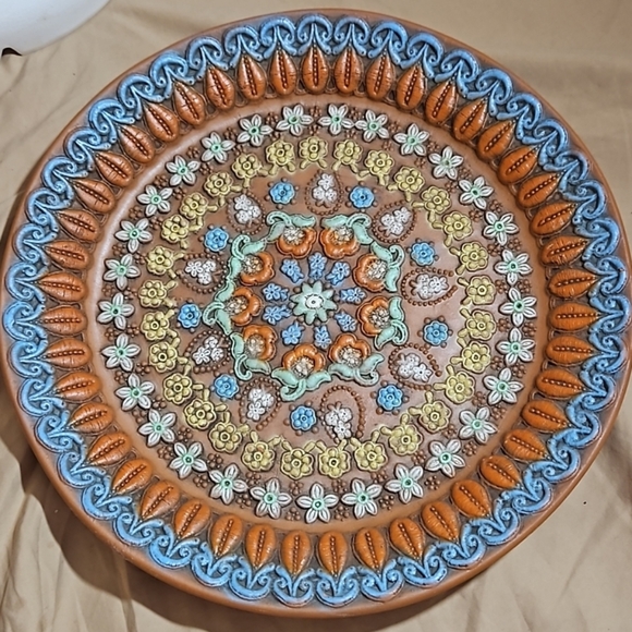 Vintage Turkey | Art | 15 Turkish Cini Mandela Handpainted Embossed ...